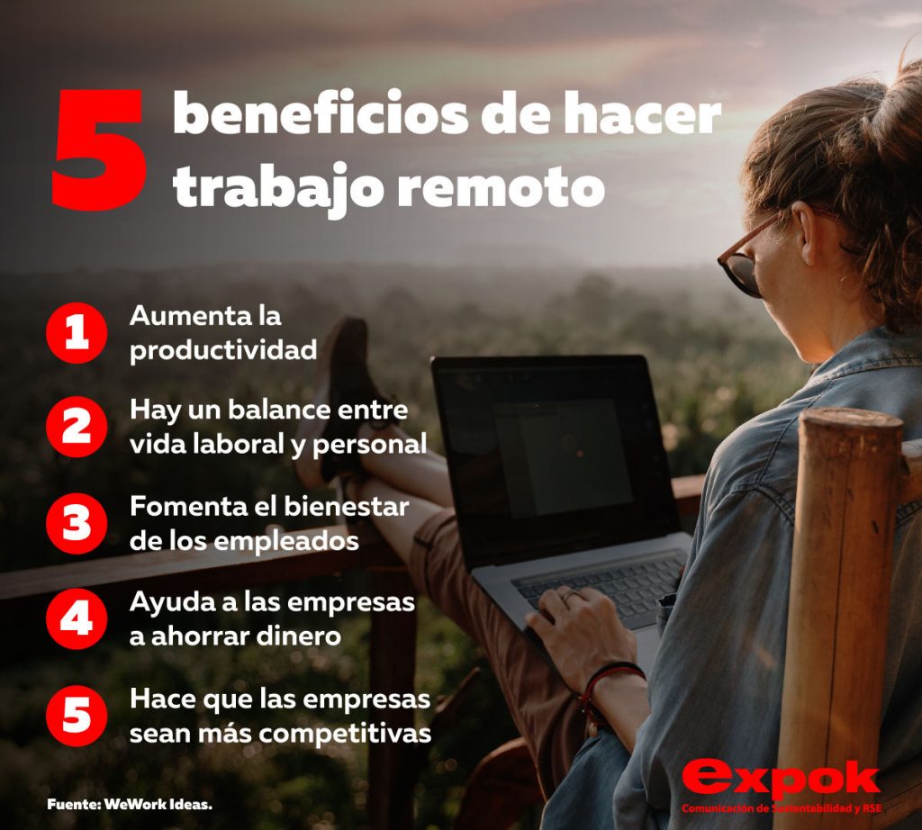 5 beneficios de hacer trabajo remoto
